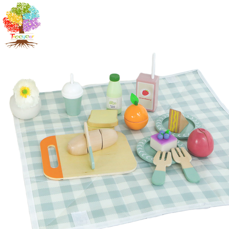 Wooden Cupcake and Cake Playset- Cuttable Play Food- Imaginative ...