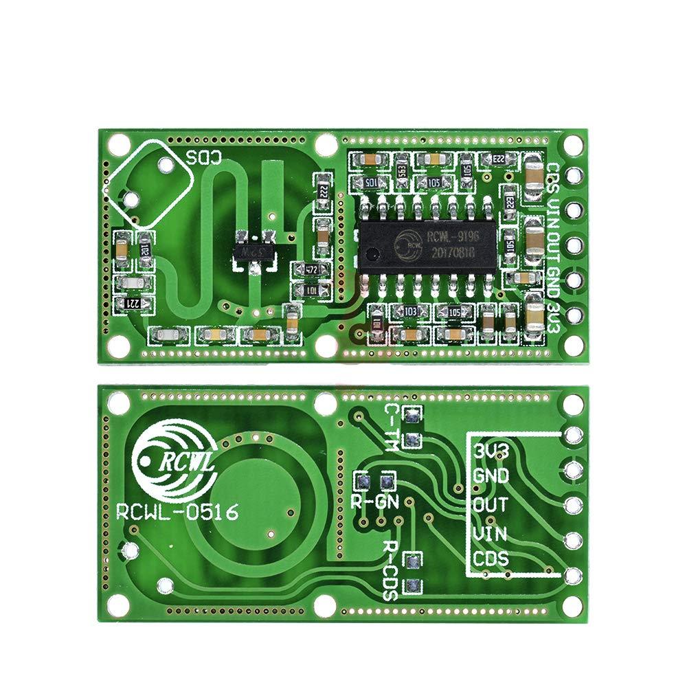 HiLetgo RCWL-0516 RCWL 0516 Microwave Radar Sensor Human Sensor Body ...