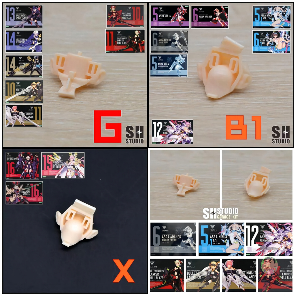 SH STUDIO 1/12 MEGAMI DEVICE back of head Resin Garage Kits Retrofit ...