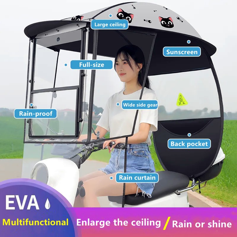 Motorcycle Canopy Protective Gear Electric Car Canopy Motorcycle Awning ...