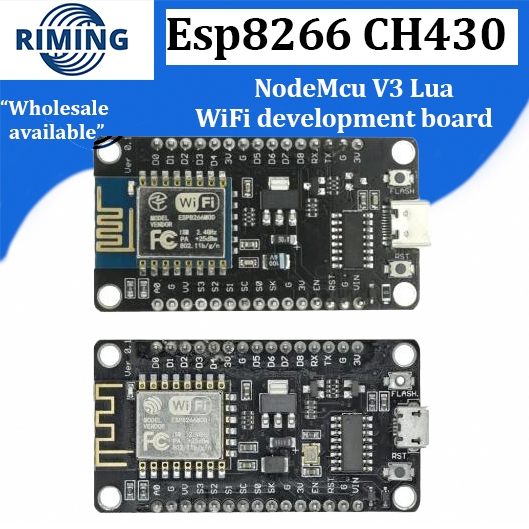 Esp8266 ch430 NodeMcu V3 Lua WIFI Internet of Things development board based ESP8266 | Shopee ...