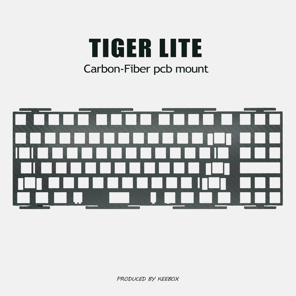 Tiger80 Lite PCB Mount Mechanical Keyboard Custom Plate PC PP POM FR4 ...
