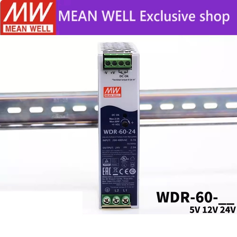 MWAN WELL WDR-60 series WDR-60-5 WDR-60-12 WDR-60-24 WDR-60-48 60W ...