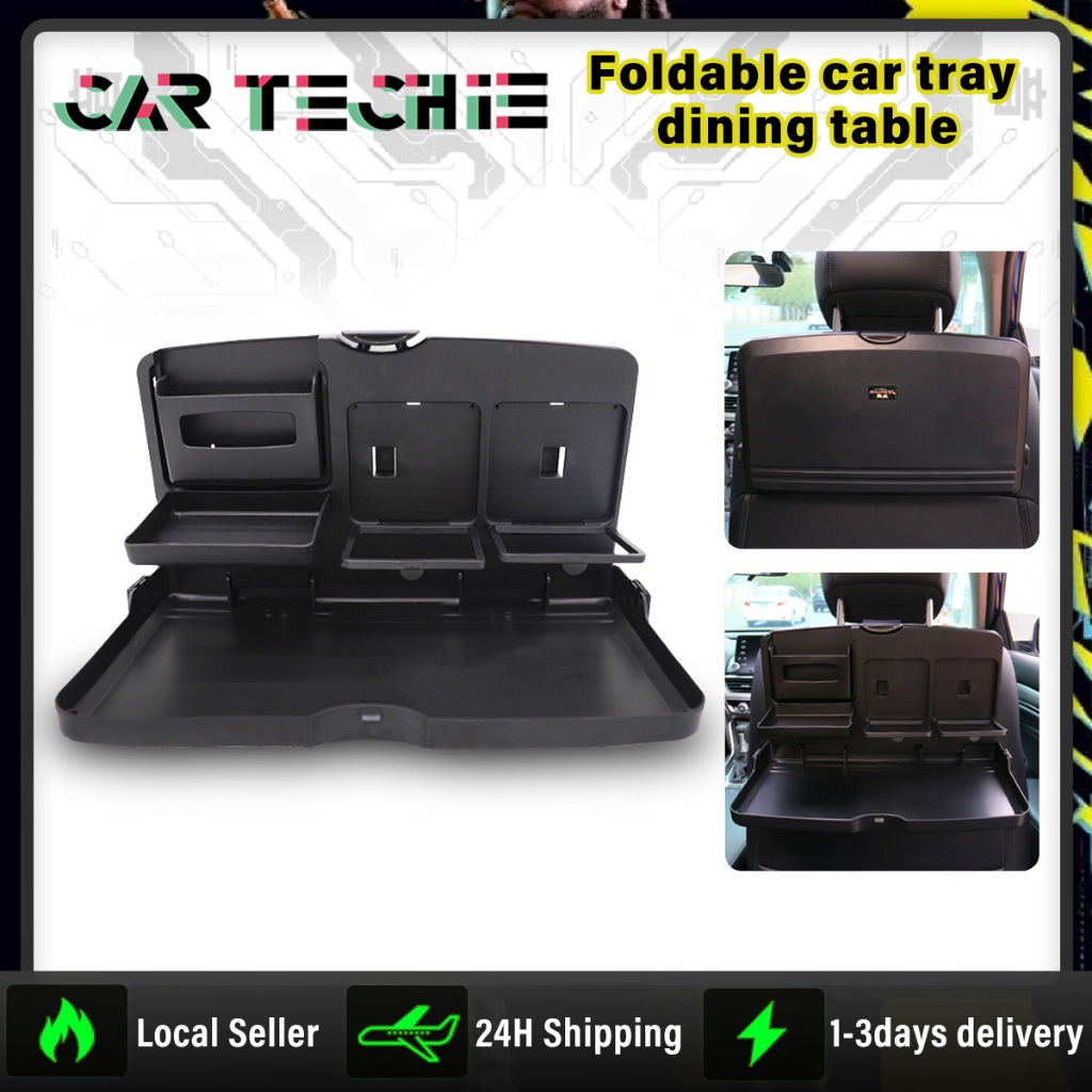 WEITI Car Portable Table Tray Seat Back Table Beverage Food Cup Tray ...