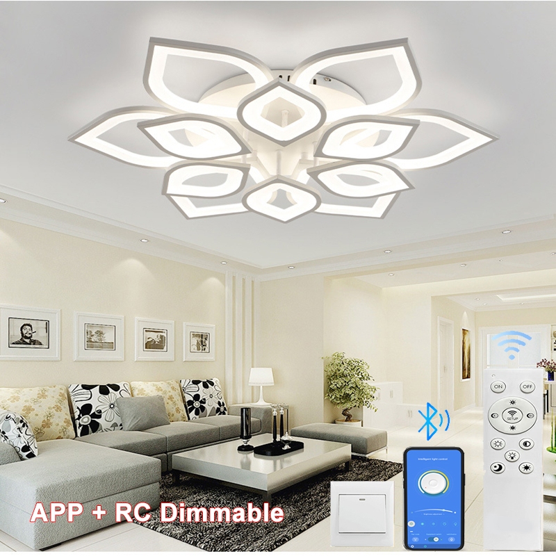 Nordic Led Ceiling Lamp Living Room Bedroom Acrylic Ceiling Light ...