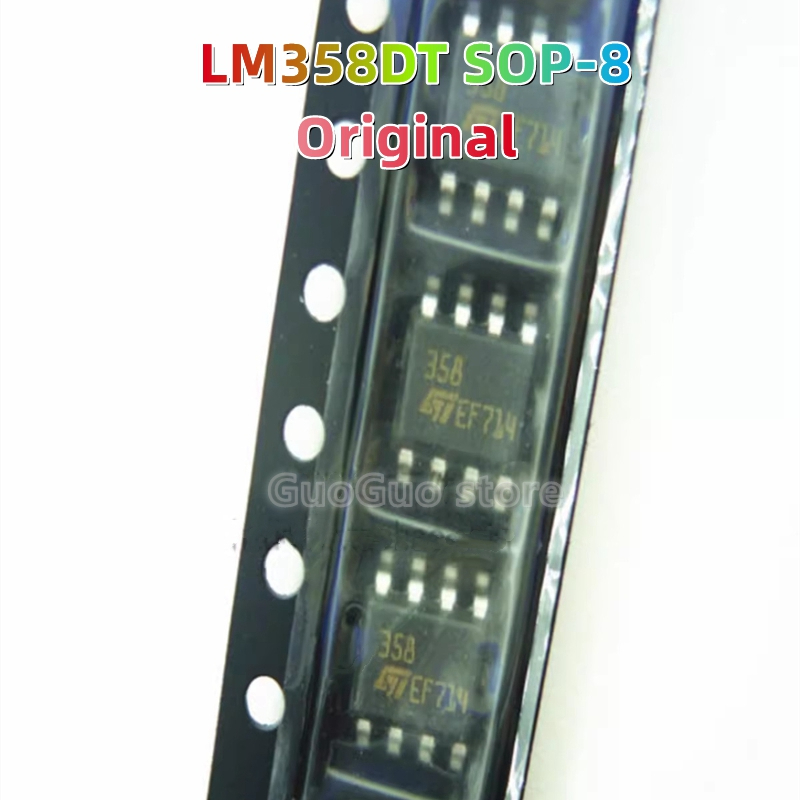 10pcs Original LM358DT SOP-8 LM358 SOP8 358 SMD Low Power Dual Operational Amplifier IC New ...