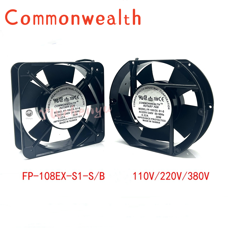 Taiwan SANXIE commonwealth FP-108EX-S1-S/B 17251 110V/220V/380V 38W Chassis Cooling Fan | Shopee ...