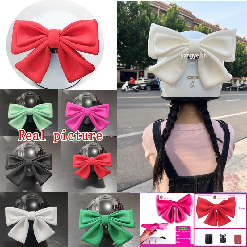 Helmet Women Bow Decoration Double-layer Raimu Kawasaki Cute Bows ...