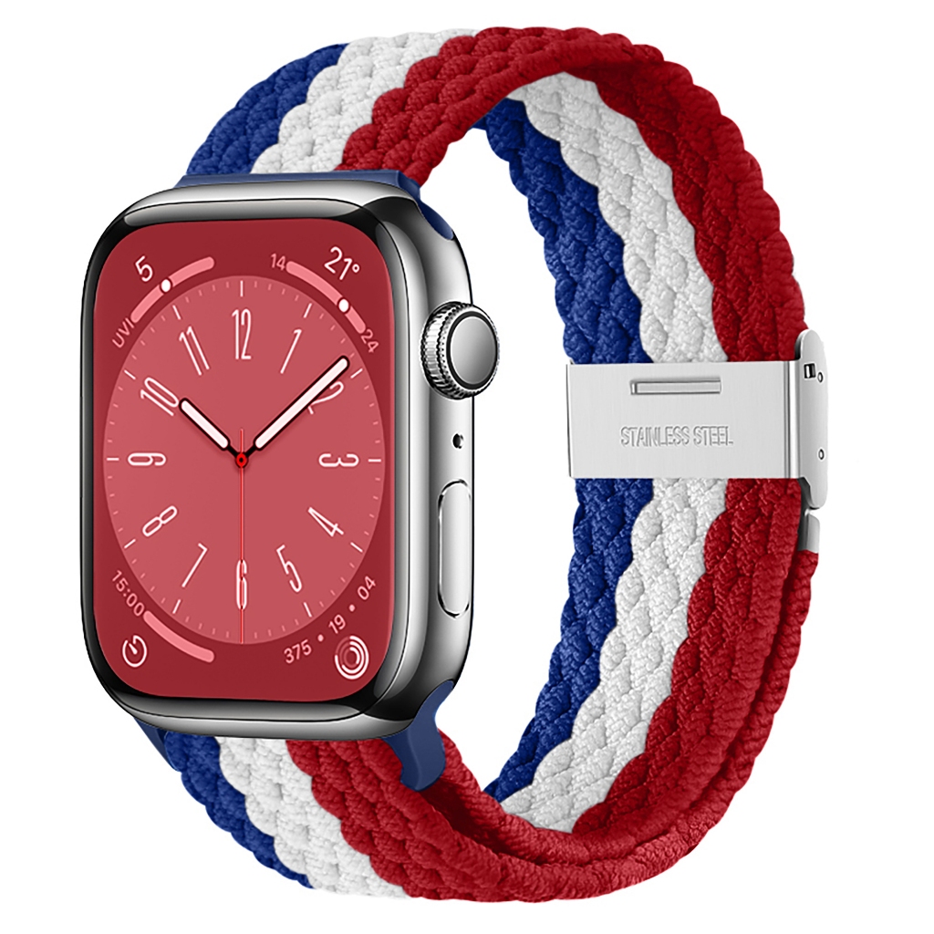 Compatible with Watch Series 9/8/7 Strap 49mm 45/41mm Braided Nylon ...