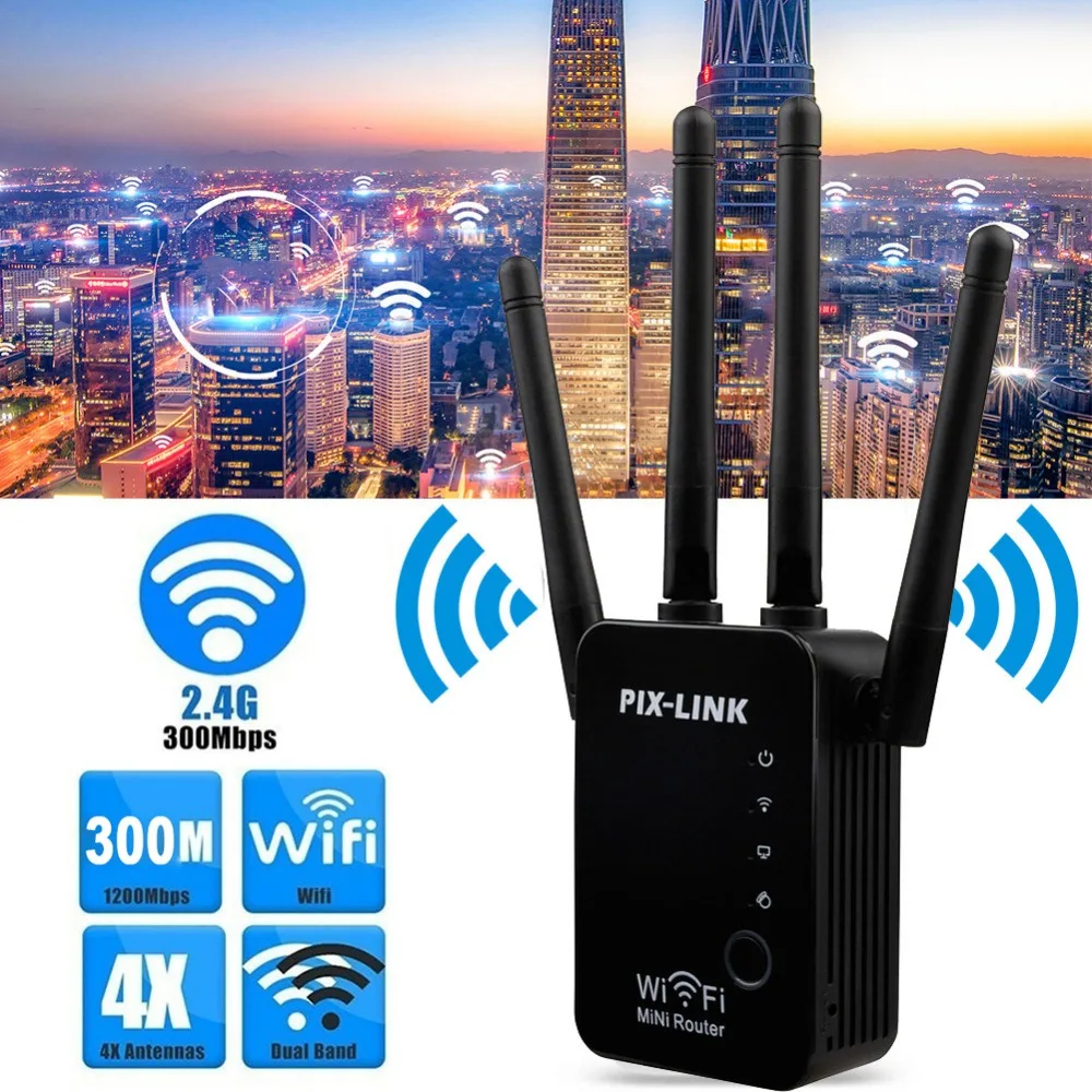WR16 Wifi Repeater Wireless Router WLAN Signal Amplifier 2.4G ISP WiFi ...