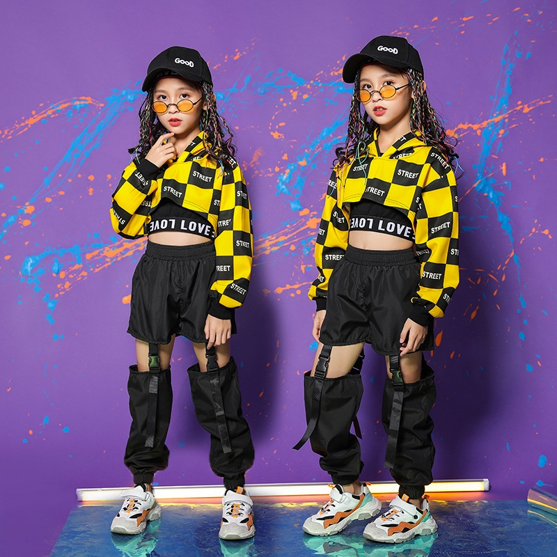 Lolanta Kids Fashion Girls Hip Hop Street Dance Clothes Jazz Costume ...