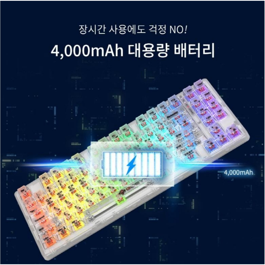 Gdevil Korean Keyboard Wireless Three-Mode Mechanical Keyboard ...