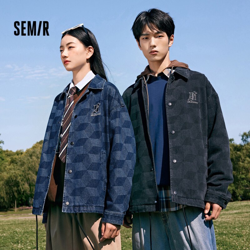 Semir Men'S Jacket For Autumn Trendy Denim Jacket Printed Patterns ...