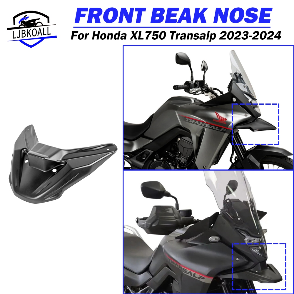 LJBKOALL Motorcycle Front Beak Fender Extender Nose Fairing Cowl ...