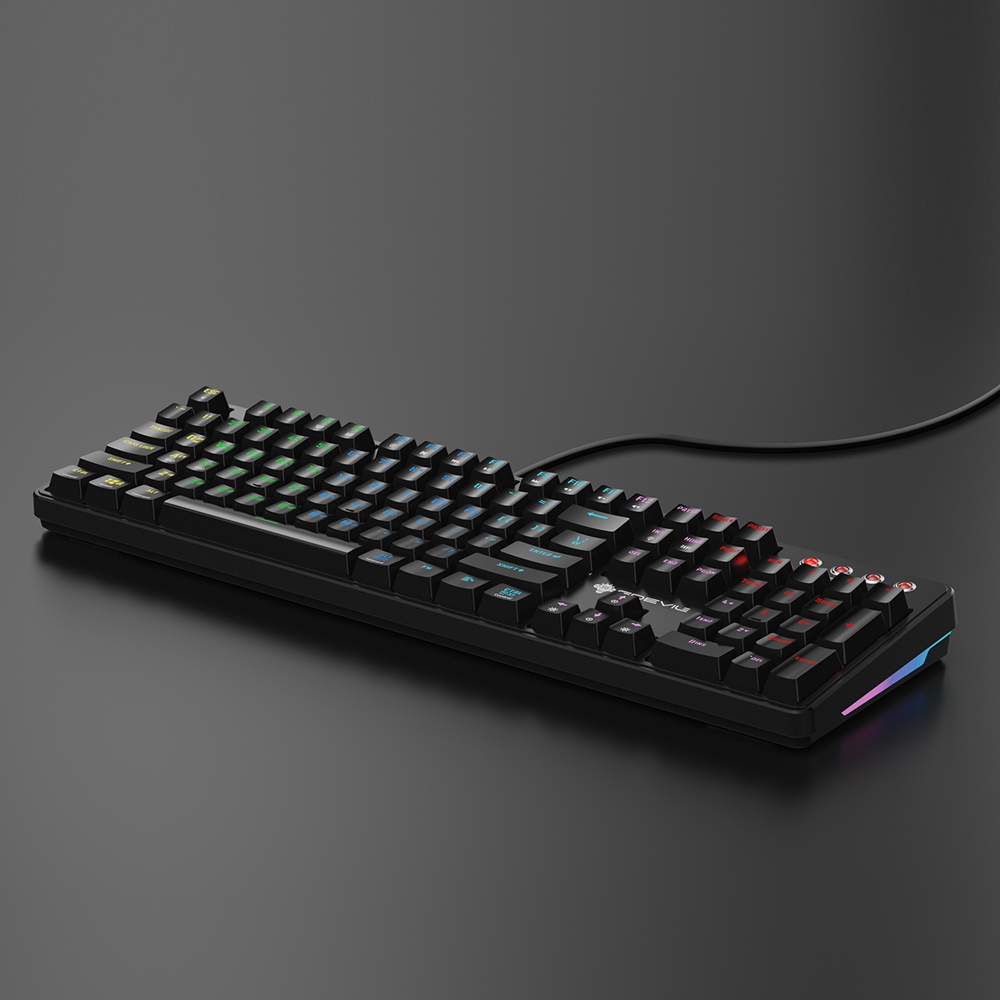 Gdevil Korean Keyboard Mechanical Red Axis Korean Keyboard Suitable for ...