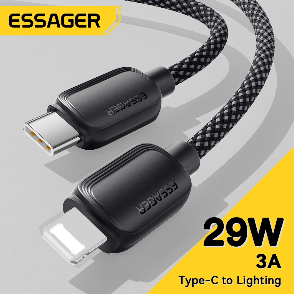 Essager Type C To L PD 29W Cable For Ip 14 Fast Charging Cord | Shopee ...