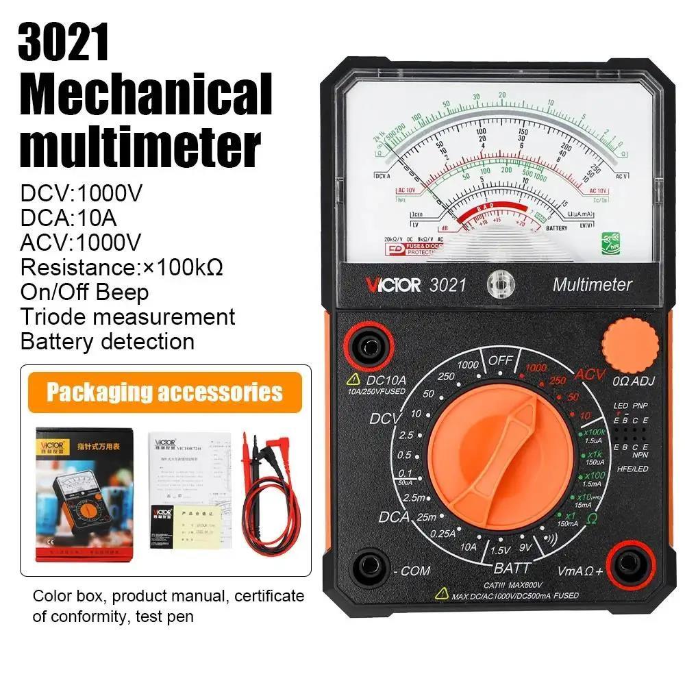 Victor 3021 Pointer Multimeter 1000v Volt-Ammeter Analog Multimetro ...