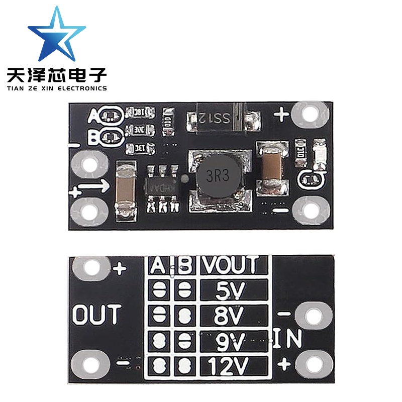 1.5A Multi-Function Mini Boost Module Step Up Board 3.7V to 5V 8V 9V 12V Step Up Board with LED ...