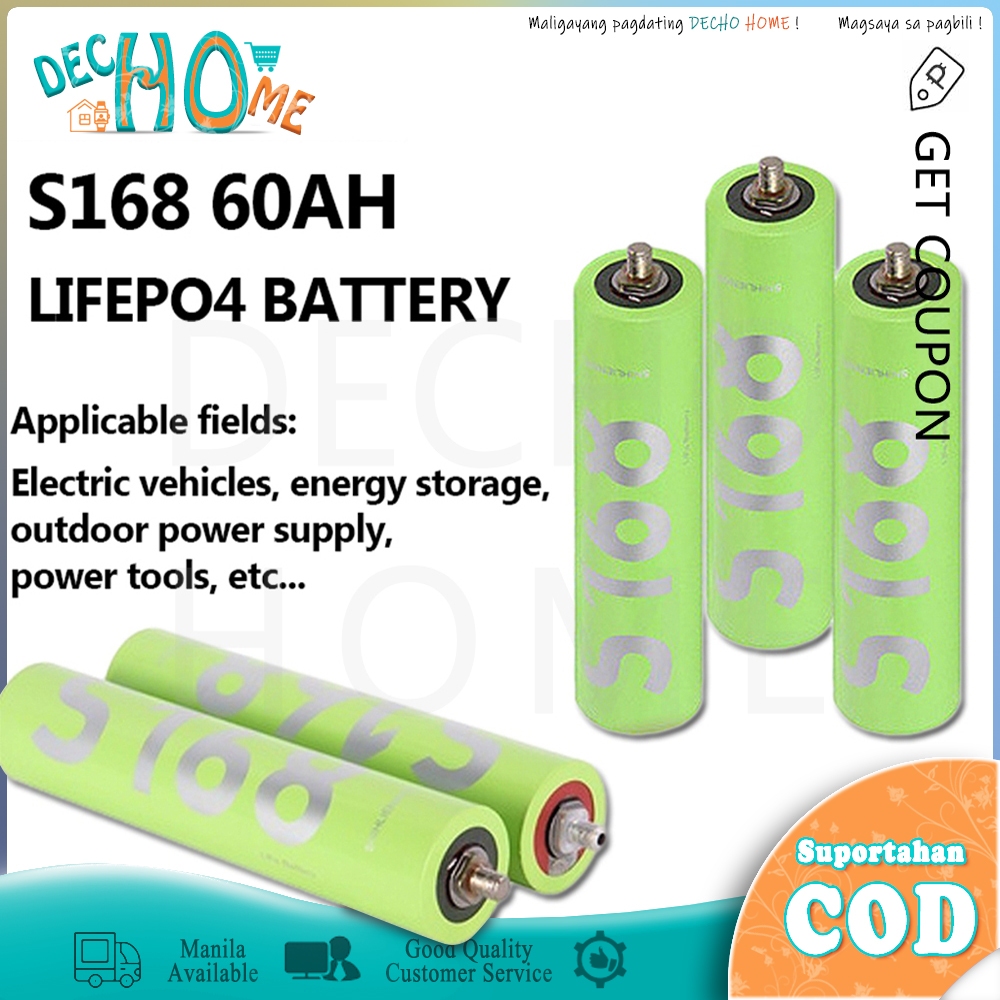 【On hand】 S168 LifePo4 battery 60Ah and 30ah 3.2v w/ bolts and nuts w/o ...