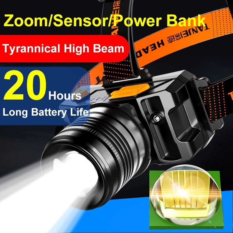Motion Sensor Headlight Flashlight Rechargeable Waterproof with ...