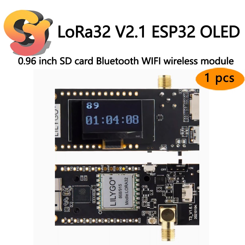 [Ready Stock Supply] 1pcs TTGO LoRa32 V2.1 ESP32 OLED 3cm Bluetooth ...