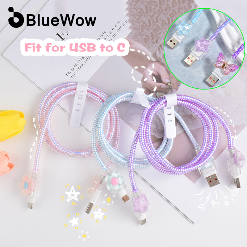 【For Android】 BlueWow USB Type-C Soft Silicone Charger Protector/Ins ...