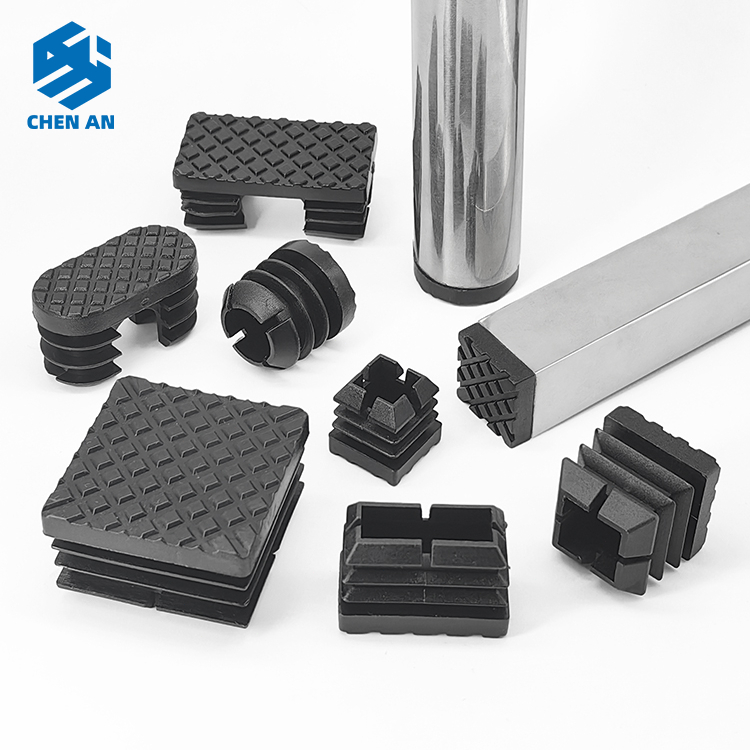 20mm-60mm Non-slip Round Ellipse Black White Plastic Hollow cover ...