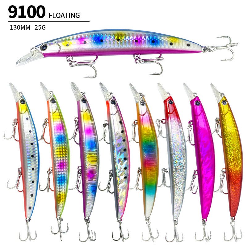 130mm 23grams Long Shot Floating Minnow Fishing Lure | Shopee Philippines