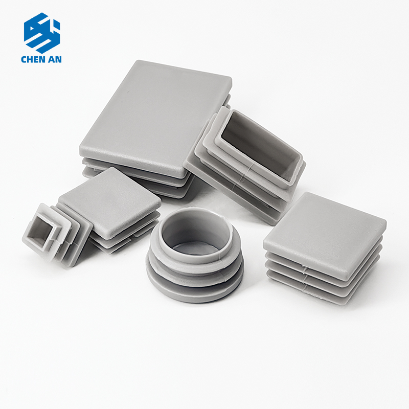 10mm-80mm Grey Round Plastic Hollow cover Blanking end caps square ...