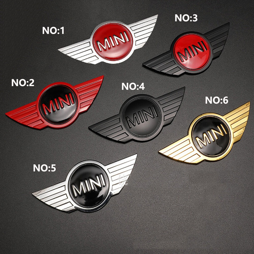 1PCS 3D Metal Mini Cooper Sticker for Small Cars Front Badge Logo with ...