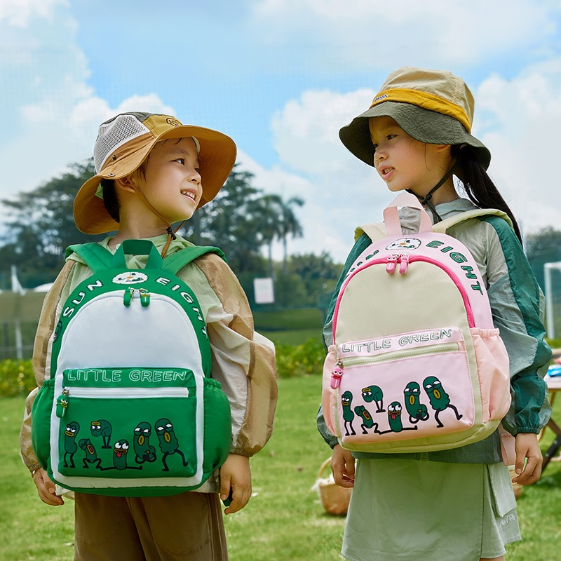 Sun Eight X Litten Green Children Backpack Backpack Cute Animal Design ...
