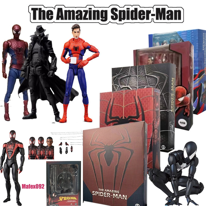 Mafex092 Miles Morales CT Symbiote Spiderman 2099 Action Figure Toys ...