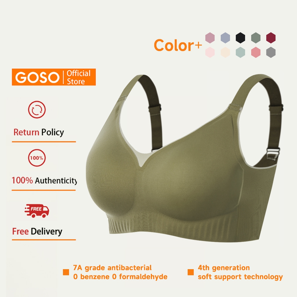 GOSO non-marking underwear female summer thin section of small breasts ...