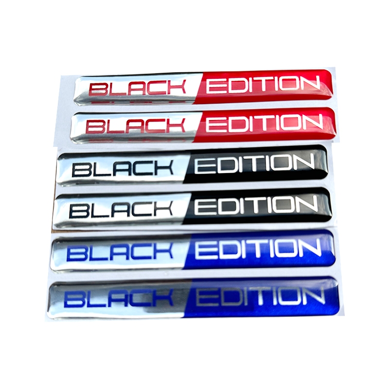 3D Epoxy Resin Sticker Black Limited Edition Emblem Logo For Motorcycle ...