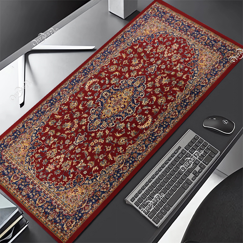 Persian Carpet Mouse Mat Computer Large Mousepad Flower Office Rubber ...
