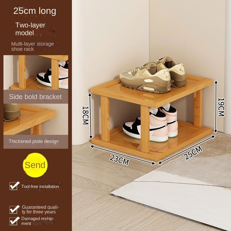 Shoe Rack Organizer Bamboo 5-9 Layers Stackable DIY Bamboo Shoe Rack ...