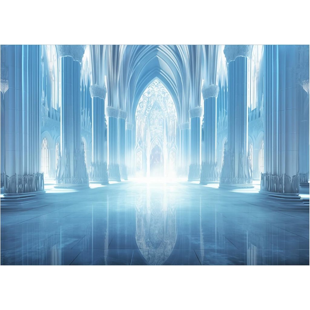 7x5ft Ice Castle Photography Backdrop Frozen Theme Banner Dessert Table ...