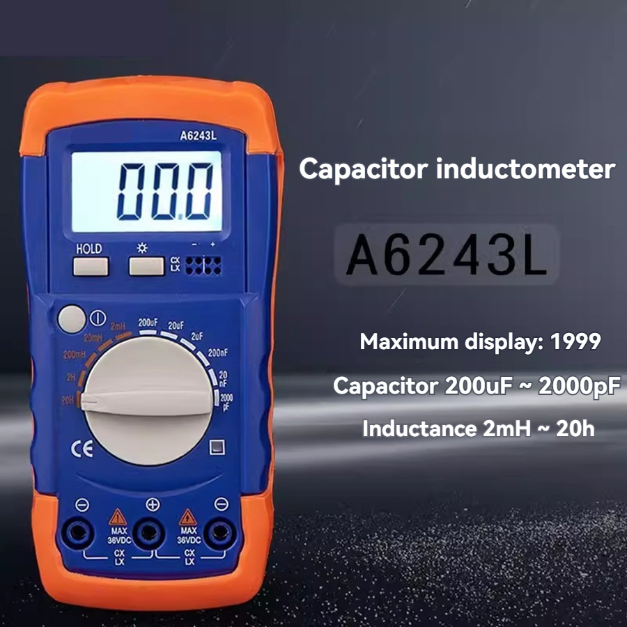Digital Multimeter A6243L 3 1/2 Capacitor Meter Inductor LC Meter 2nF ...