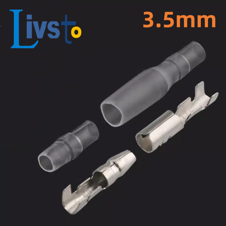 20/50 sets 3.5mm bullet Crimp terminal car electrical wire connector ...