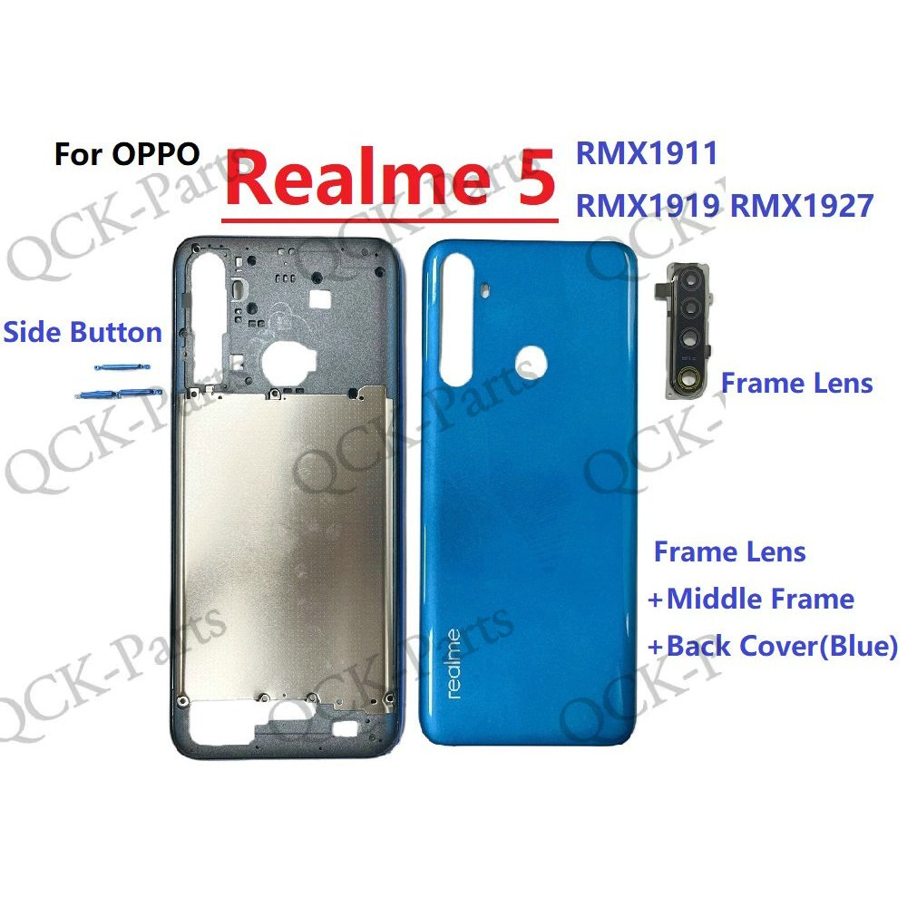 Back Cover Battery Door Rear Case Back Housing With Frame Camera Lens ...