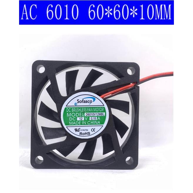 D0610v12mbl 12V 0.15A 6010 6CM/cm 2 Wire Ultra-Thin DC Brushless Cooling Fan | Shopee Philippines