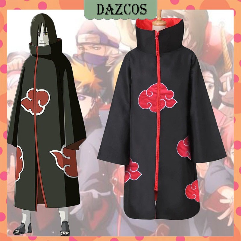 Anime Naruto Costume Cosplay Akatsuki Cloak Akatsuki Sasuke Itachi For ...