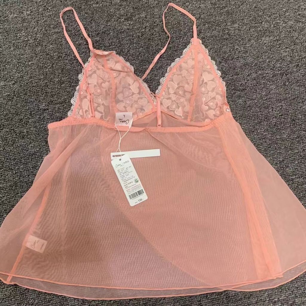 Sexy Lingerie European American Transparent Breast-Exposed Temptation ...