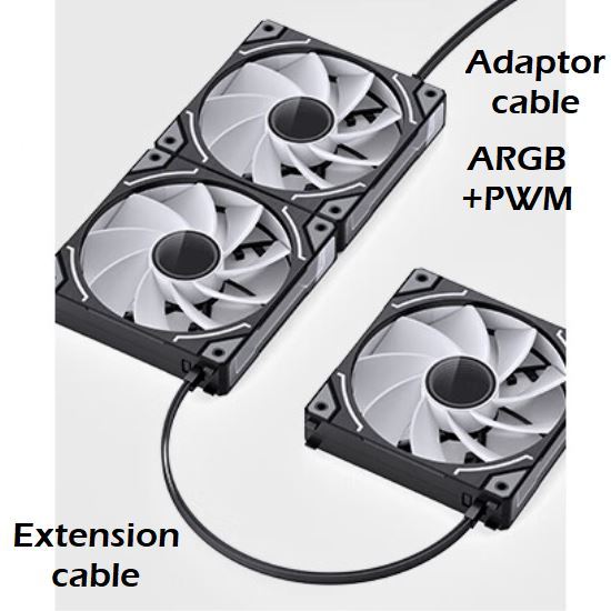 JONSBO cable adaptor building block fans ZF-120 ZG-120 ZH-120 etc ...