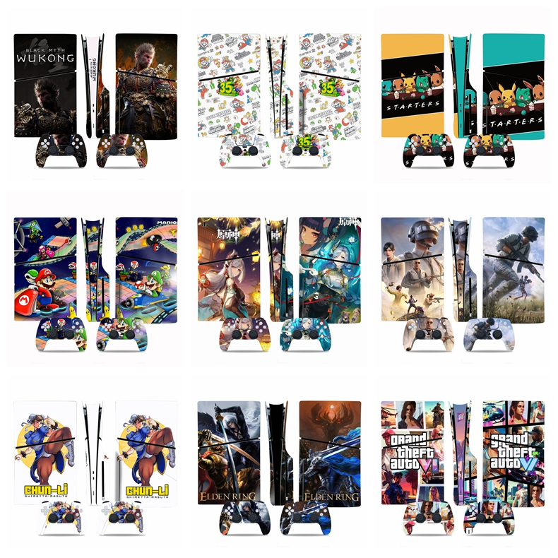 Skin Sticker Compatible with Sony Playstation 5 Slim Disc & Digital ...
