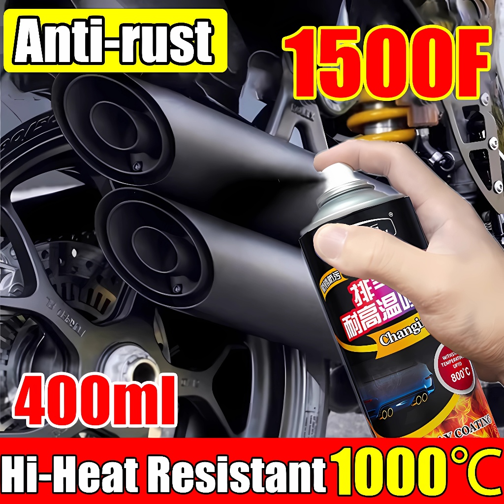 400ML Motorcycle Parts High Temp Spray Paint 400ml Engine Coating Spray ...