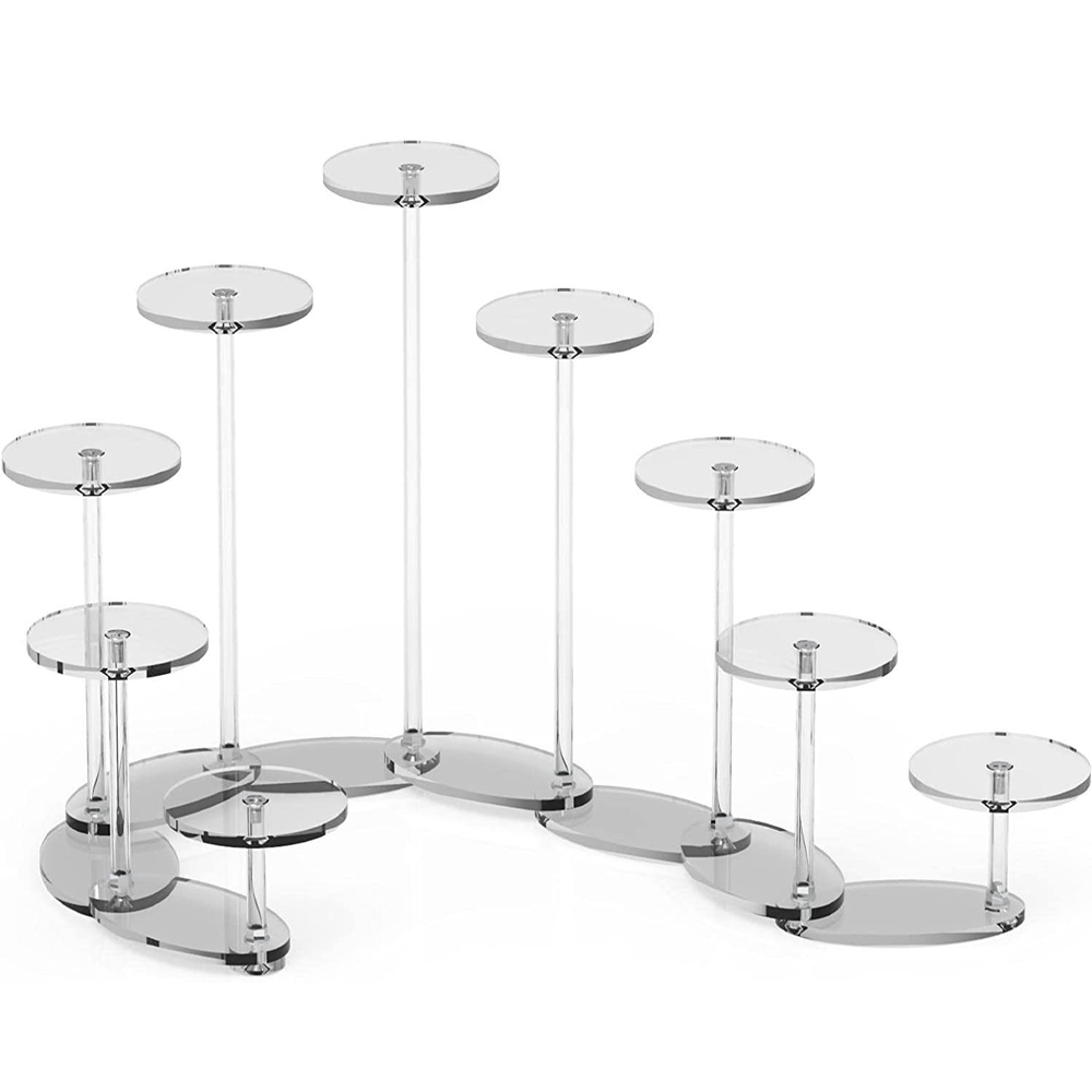 Transparent Acrylic Display Stand Party Rotatable Cupcake Display Rack ...