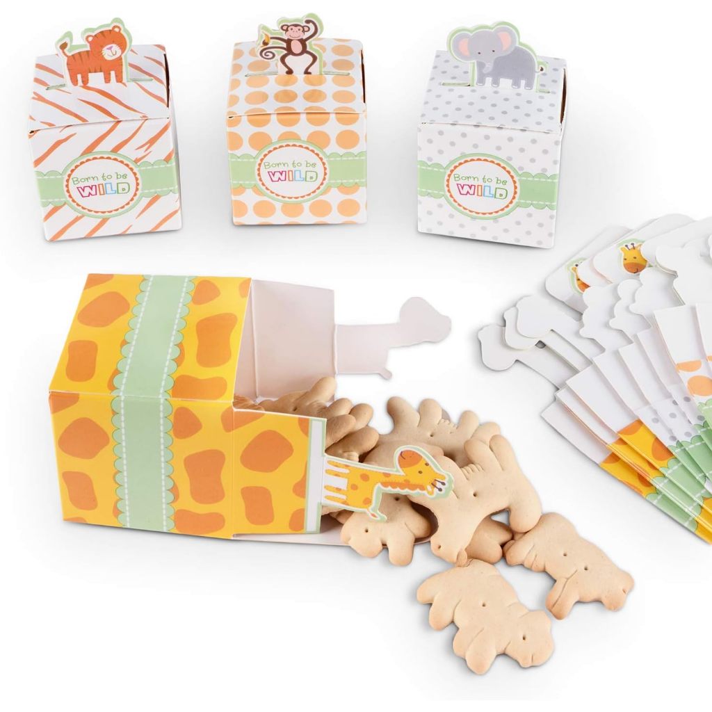 Animal themed candy box Born To Be Wild Party Favor Box, Cute Jungle ...
