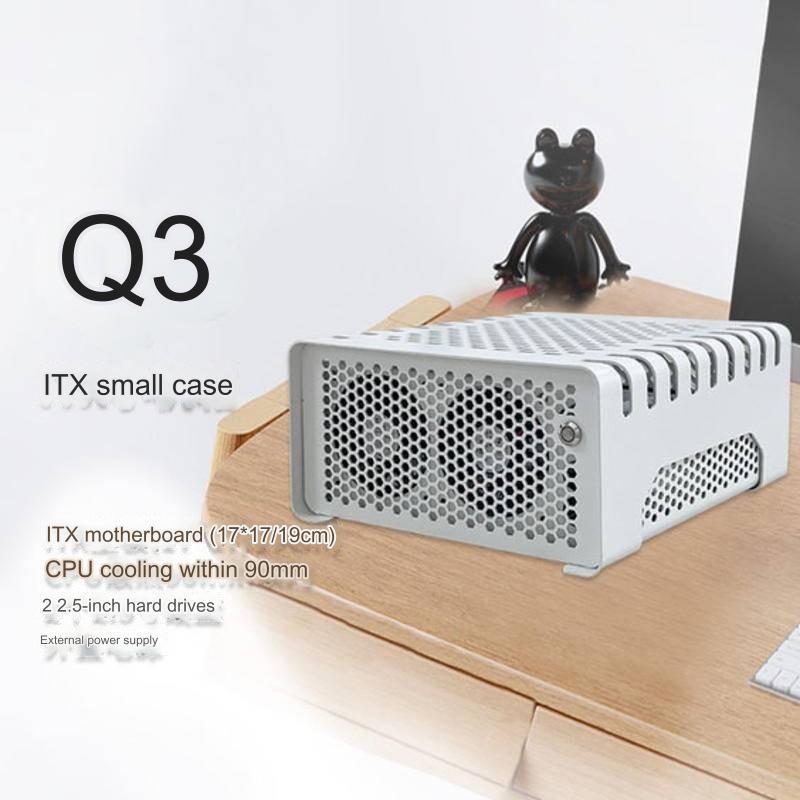 Elf Q3 ITX Chassis Mini Computer Desktop DIY Small Main Horizontal NAS ...