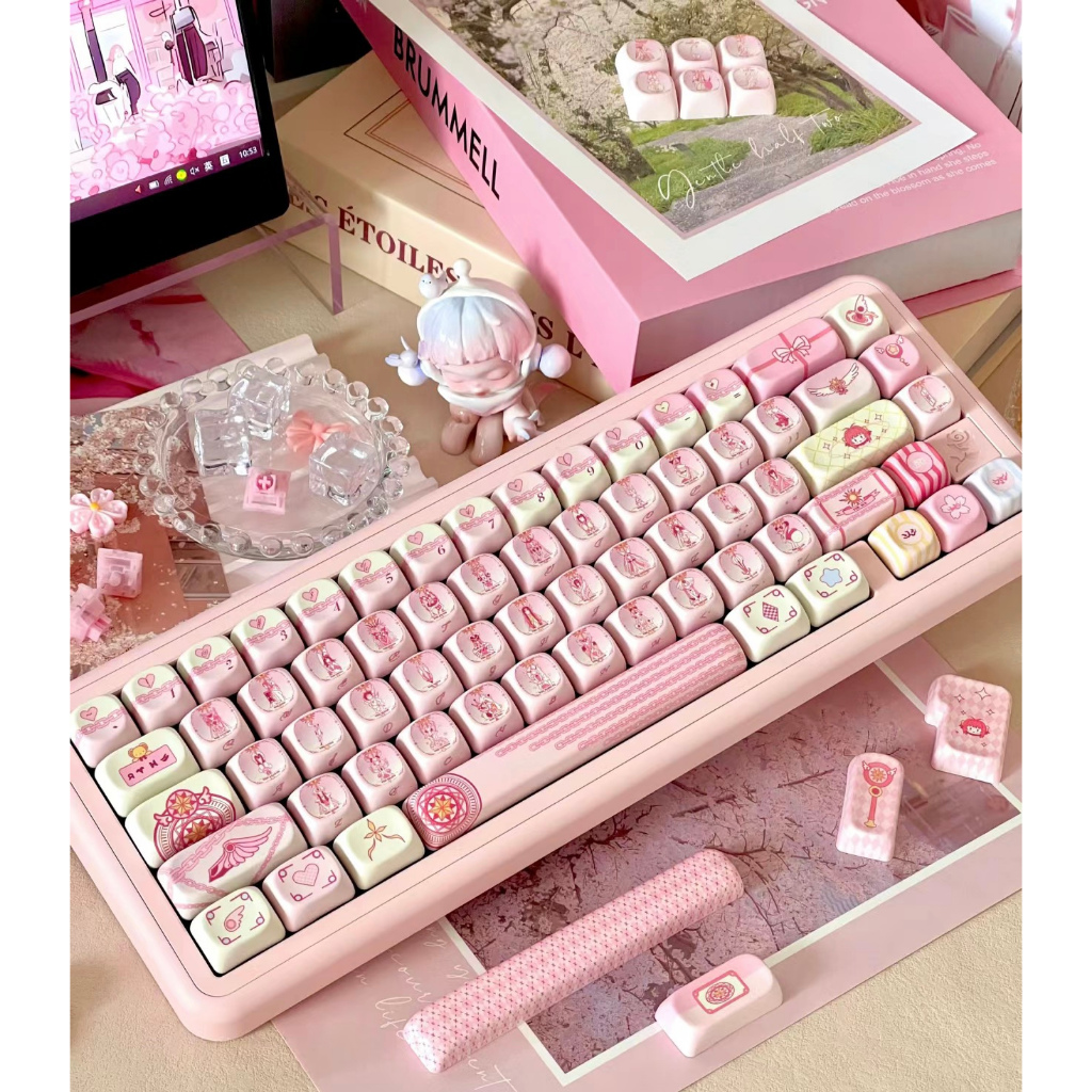 Kuluo Elf Keycaps 143 Keys EOA/Cherry Height PBT Material Keycap Five ...